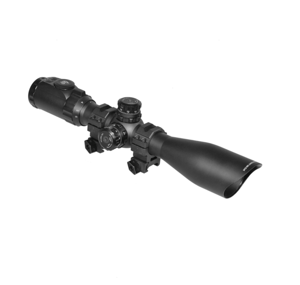 Leapers UTG 1.5-6X44 30mm Scope 36-color Mil-dot with Rings - Gun Parts ...