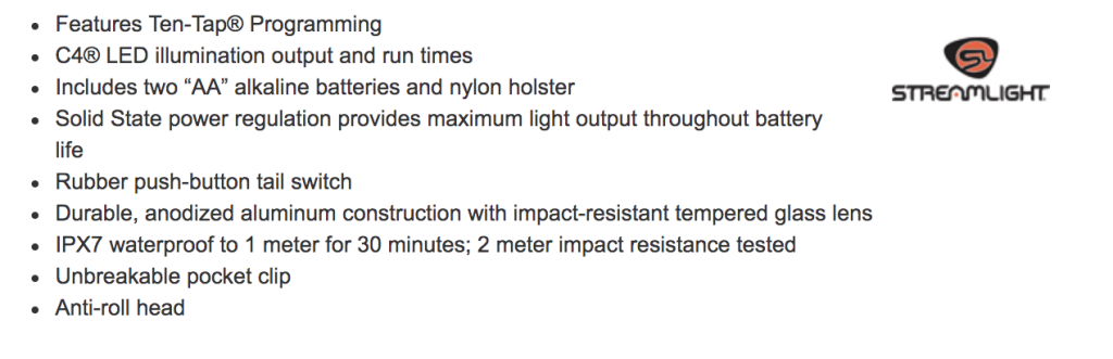 STREAMLIGHT Protac 2Aa Flashlight 88033 - Gun Parts Europe Outdoor